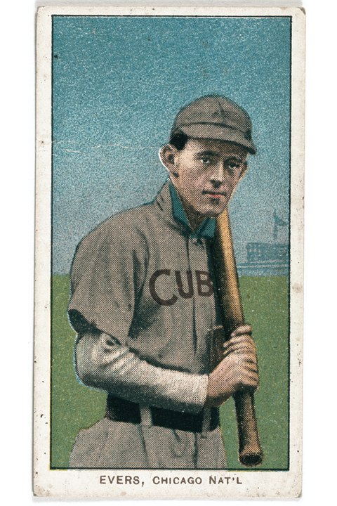 1909-11 T206 Johnny Evers (Cubs On Shirt - Blue Sky) - Chicago Cubs ...